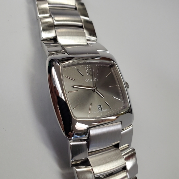 Gucci | Accessories | Gucci Watch 850m Stainless Steel Silver Mens ...